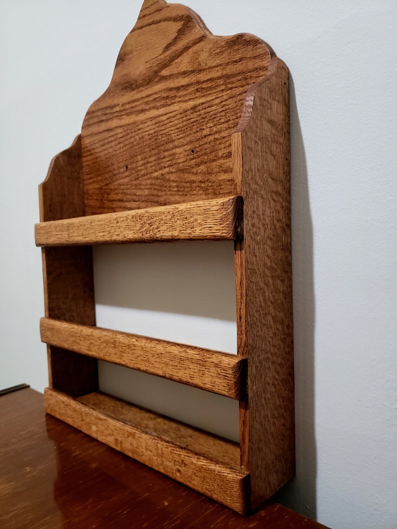 Vintage Spice Rack Made of Oak Wood 3 Shelves - Etsy
