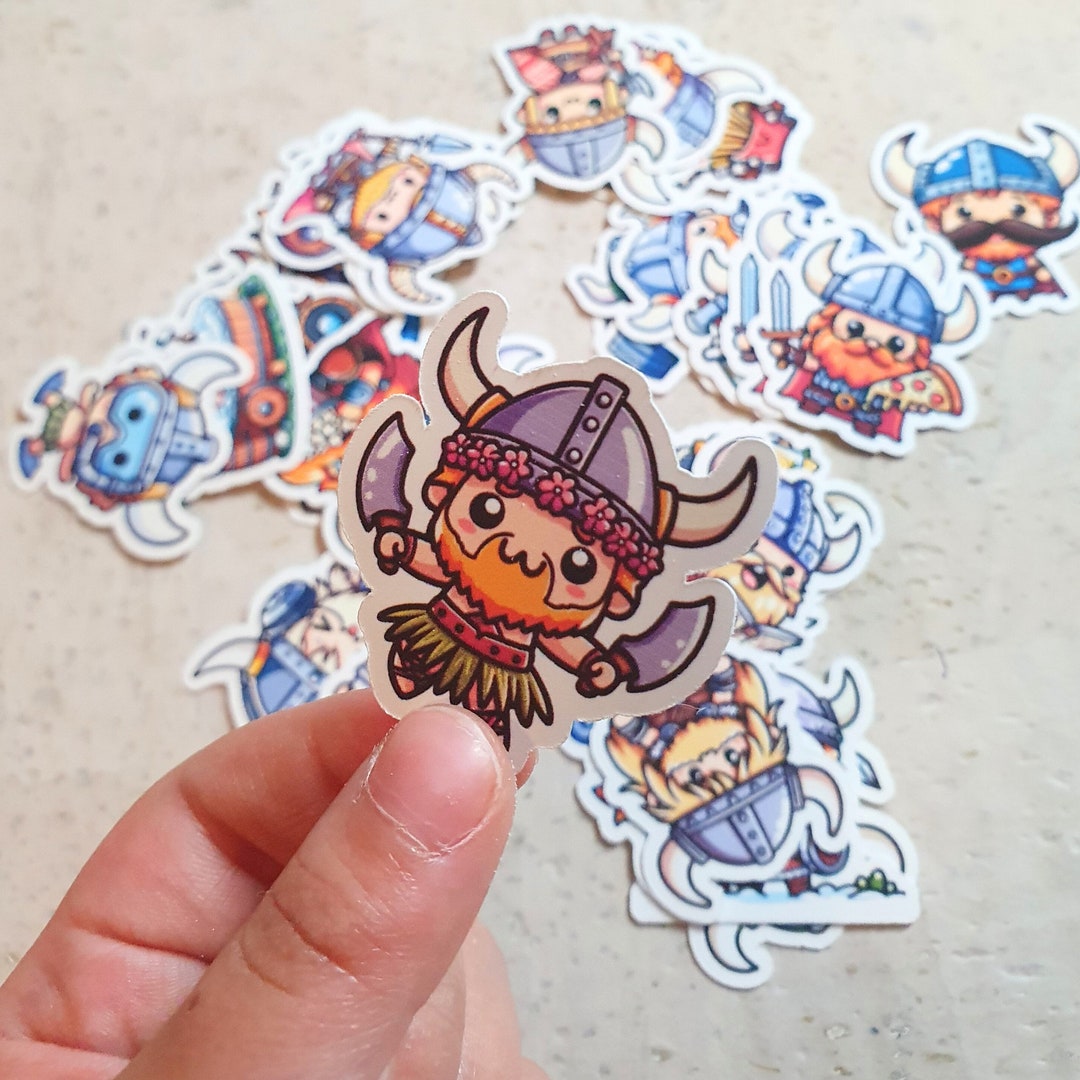 Viking Stickers - 35 Funny Stickers of Vikings - Etsy