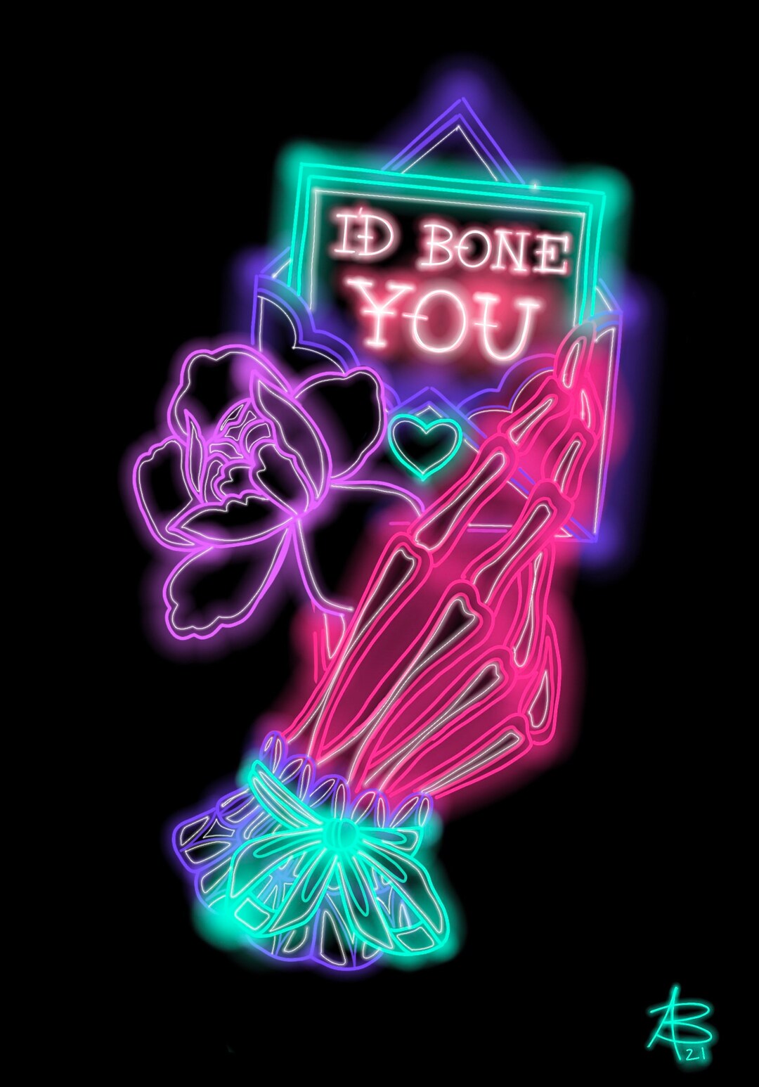 Neon Love Letter - Etsy