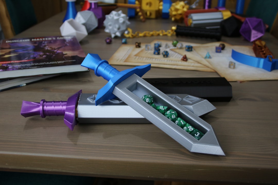 Sword Dice Holder / Custom Text / 3D Printed Dnd / Dungeons and Dragons ...