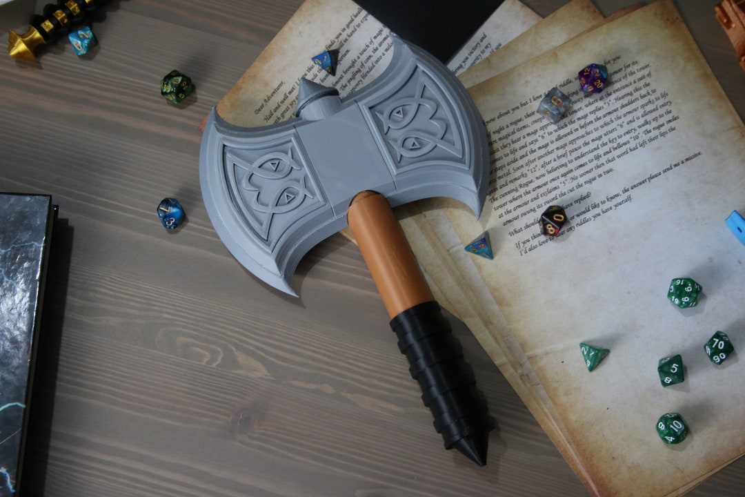 Battle Axe Dice Holder / Dice Tower / 3D Printed Dnd / Dungeons and ...