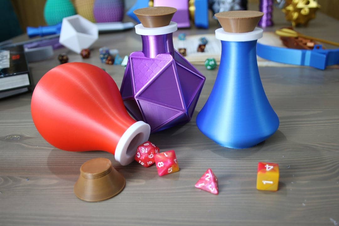 Potion Bottle D&D Dice Holder/ 3D Printed/ Dnd Gift - Etsy
