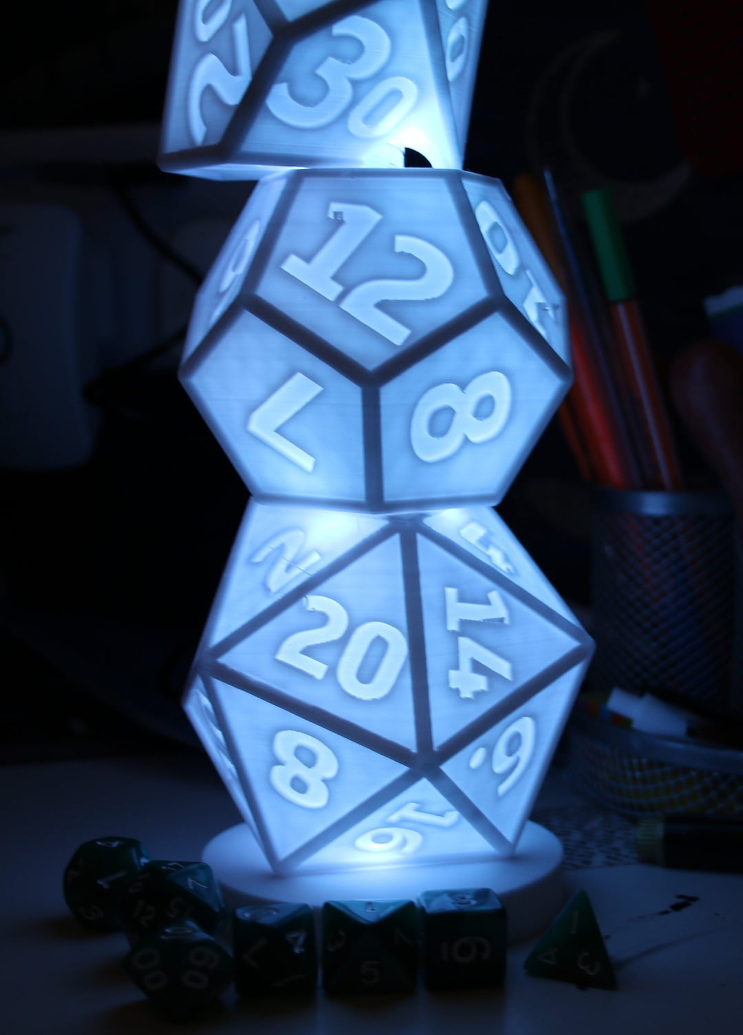Dice Light / D&D Desk Light / 3D Printed/ Dnd Gift - Etsy