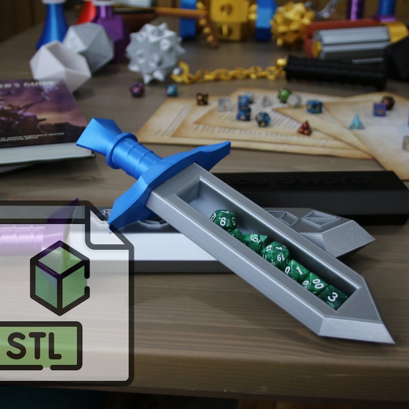 Dice Sword Svg - Etsy