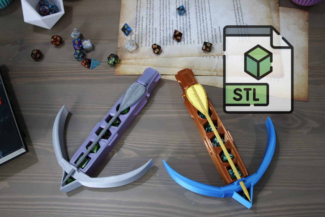 Crossbow Dice Holder STL / Digital Download / D&D / Dungeons and ...