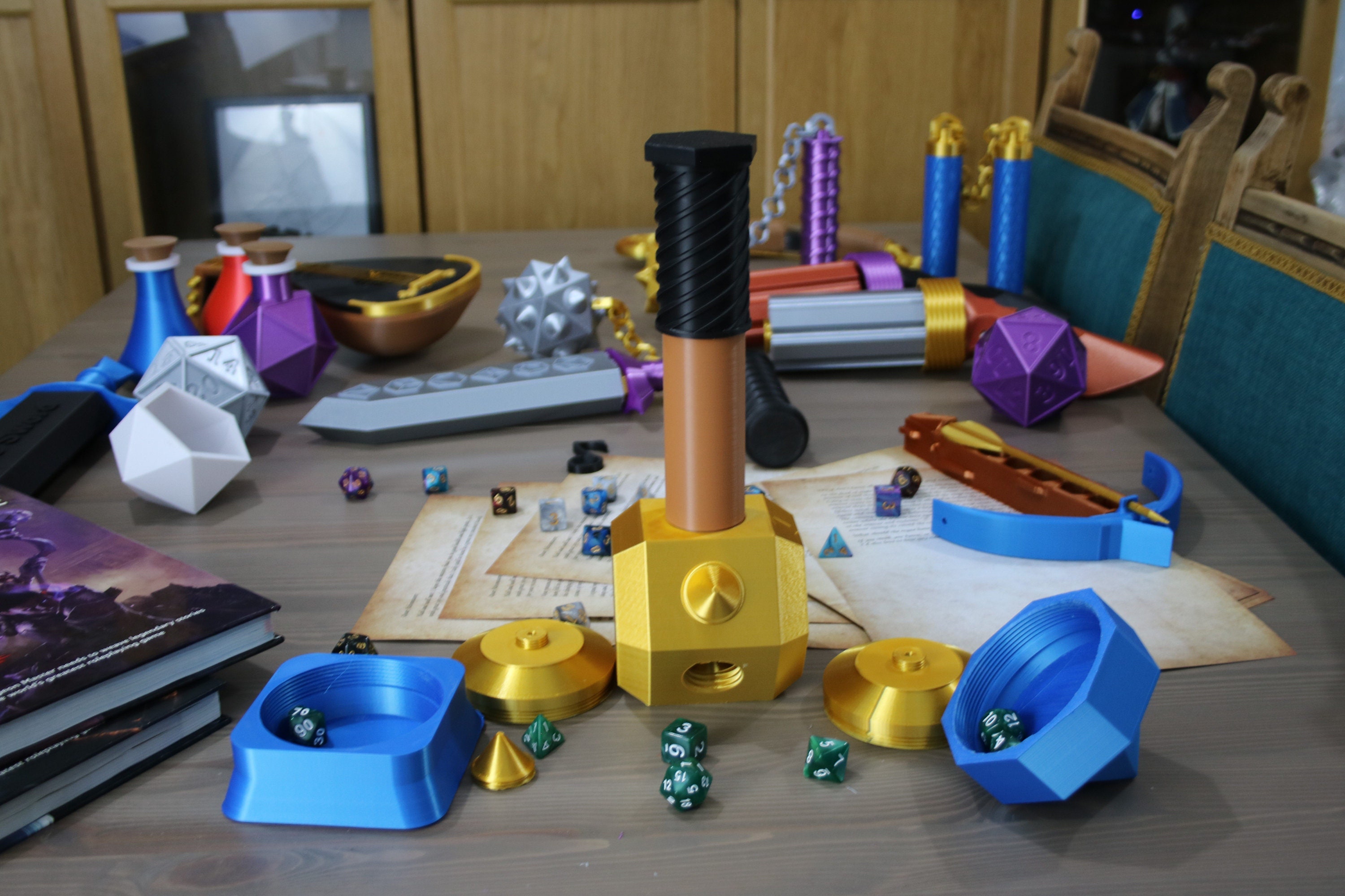 War Hammer Dice Holder / Dice Tower / 3D Printed Dnd / Dungeons and ...