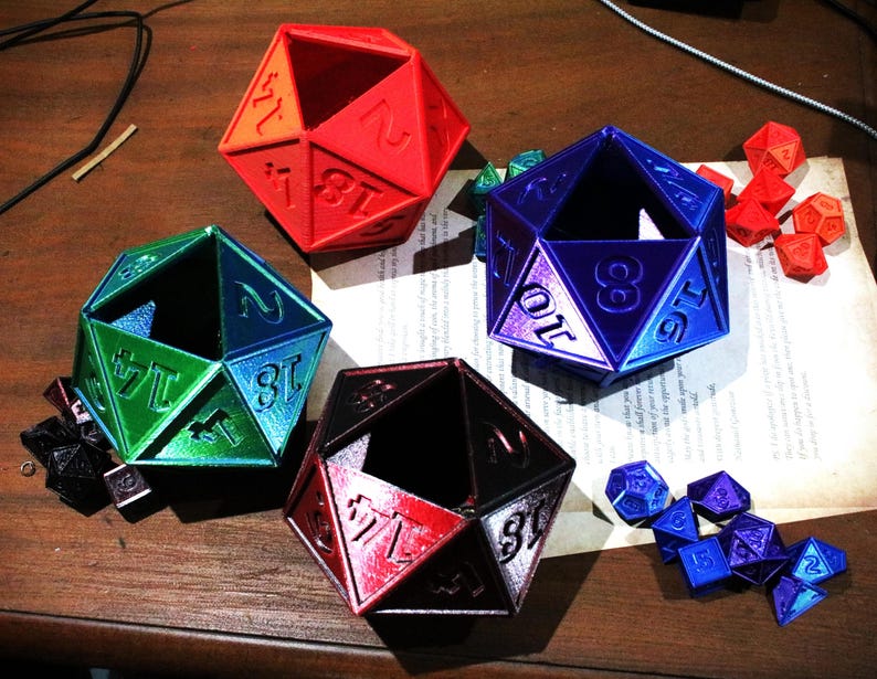 D20 Succulent Plant Pot / 3D Printed Dnd / Dungeons and Dragons / Dnd ...