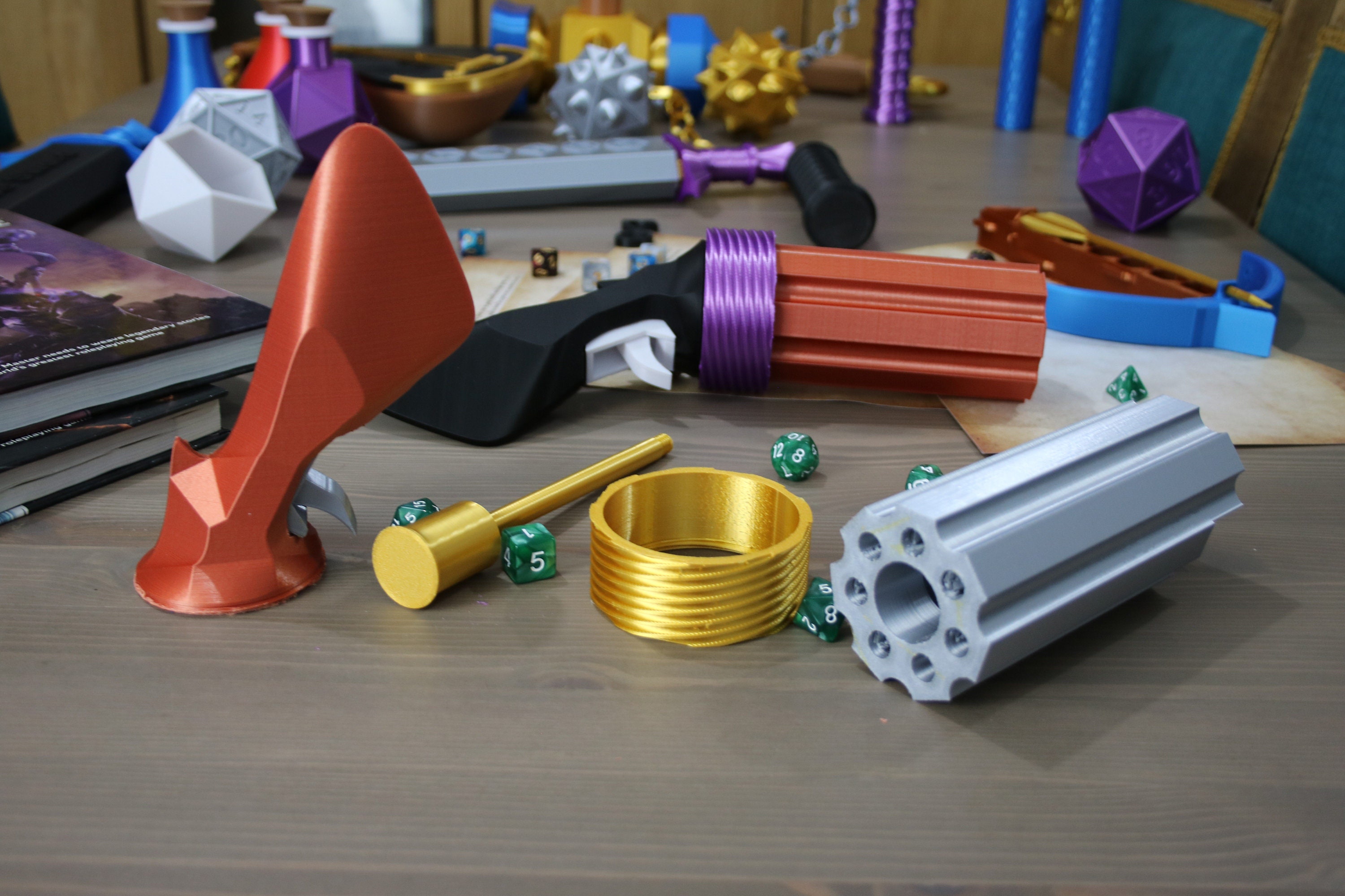 Artificer Pepperbox Dice Holder / 3D Printed Dnd Gun / Dice Tower ...