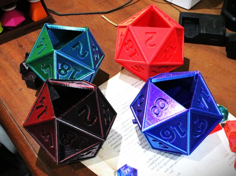 D20 Succulent Plant Pot / 3D Printed Dnd / Dungeons and Dragons / Dnd ...