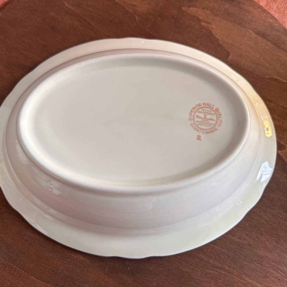 1950s Mary Dunbar Collection, Jewel Autumn Leaf, 10.5” Oval Serving ...