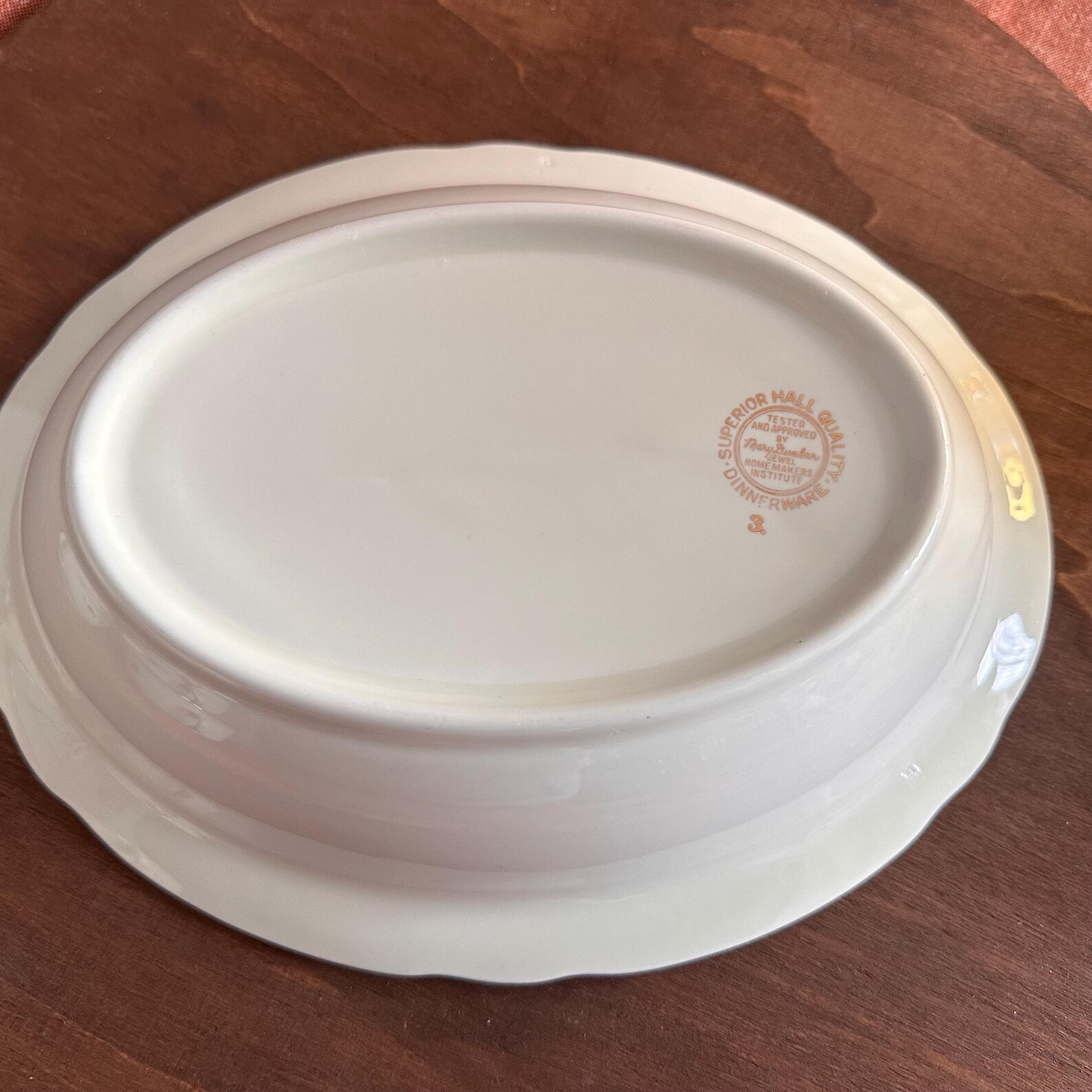 1950s Mary Dunbar Collection, Jewel Autumn Leaf, 10.5” Oval Serving ...