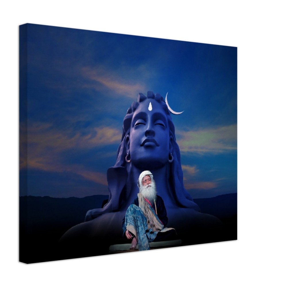 Sadhguru Canvas | 'mahashivratri' | Adiyogi Wall Art | Shiva Art - Etsy