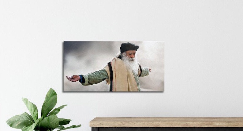 Sadhguru - Kailash Wind, Canvas, Isha Yoga, Sadhguru Wall Art, Multiple ...