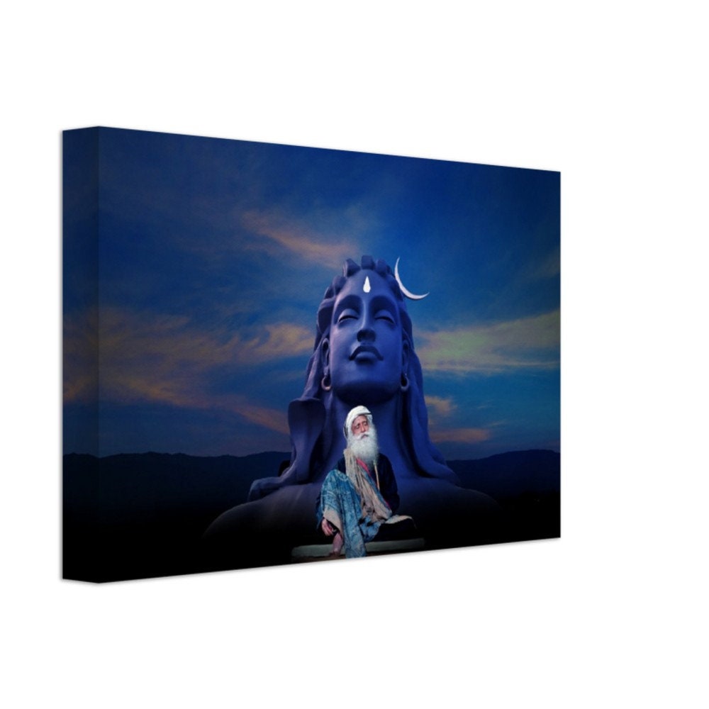 Sadhguru Canvas 'mahashivratri' Adiyogi Wall Art Shiva Art - Etsy