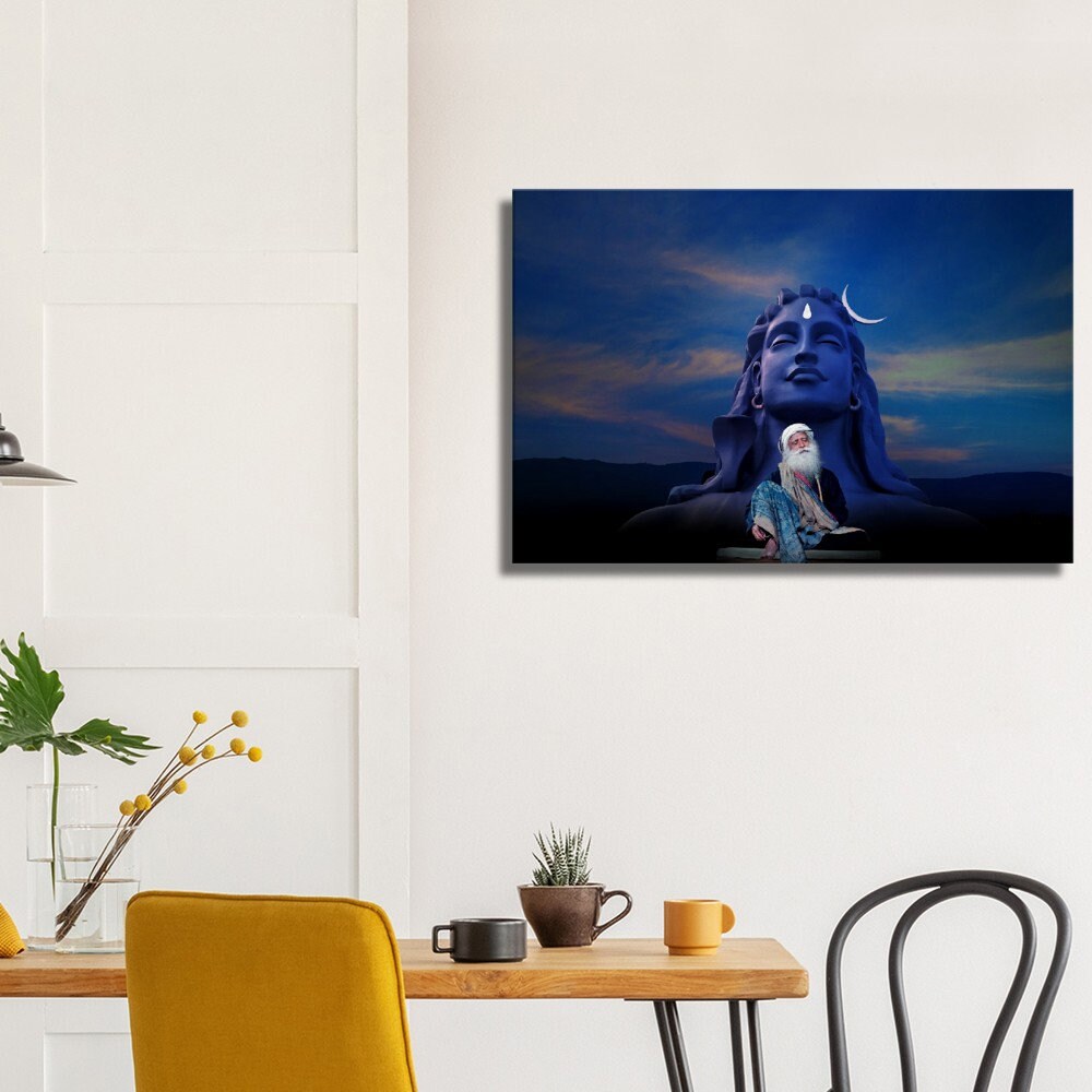 Sadhguru Canvas | 'mahashivratri' | Adiyogi Wall Art | Shiva Art - Etsy
