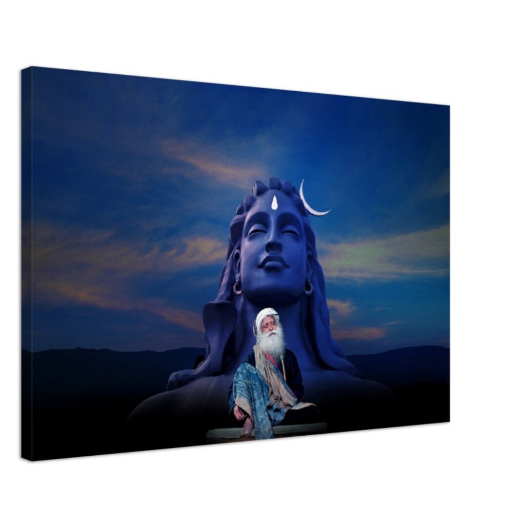 Sadhguru Canvas | 'mahashivratri' | Adiyogi Wall Art | Shiva Art - Etsy