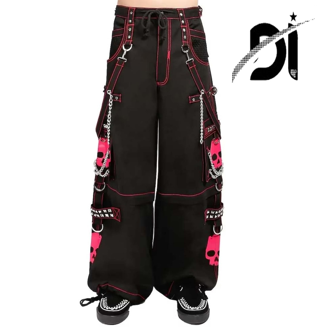 Unique Electro Hand-crafted Gothic Pants - Unisex Trousers With ...