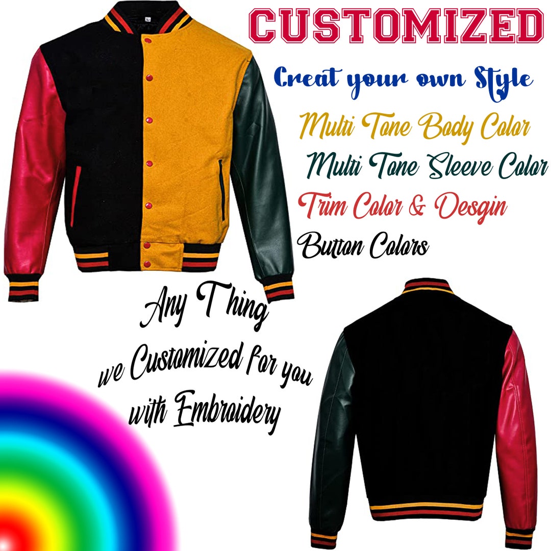 Create Your Hand-made Own Custom Personalized Letterman Jacket, Custom ...