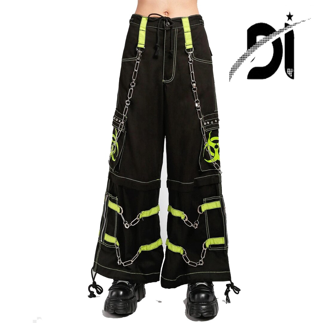 Unisex Unique Hand-crafted Gothic Threads Pant/short Black Skull Buckle ...