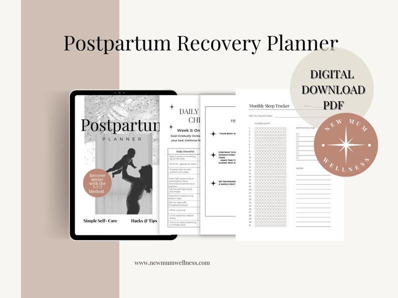 Postpartum Recovery Planner (printable) - Etsy