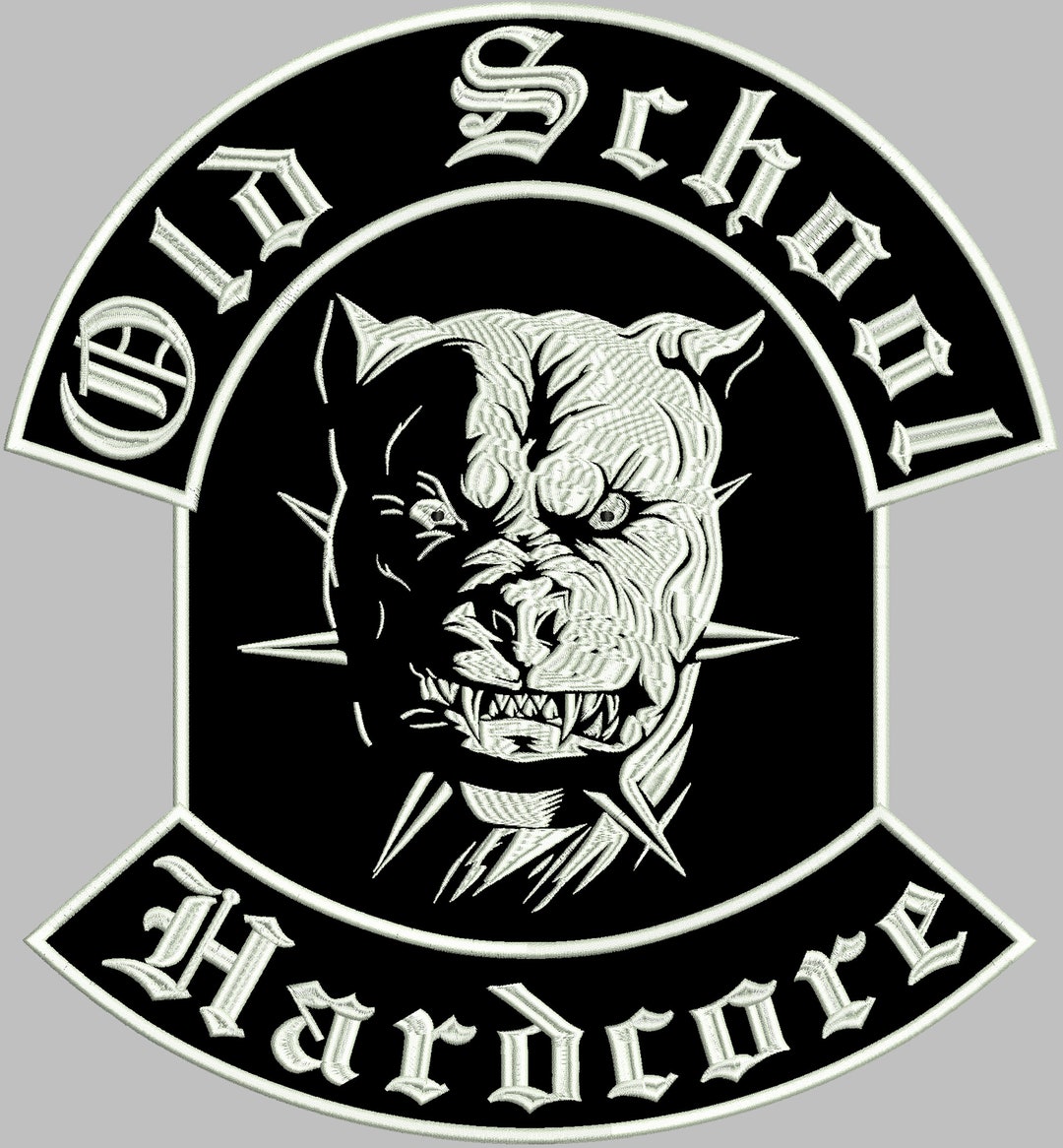 Old School Hardcore ,patch, Backpatch 35 X 35 Cm Fabric Black/yarn ...
