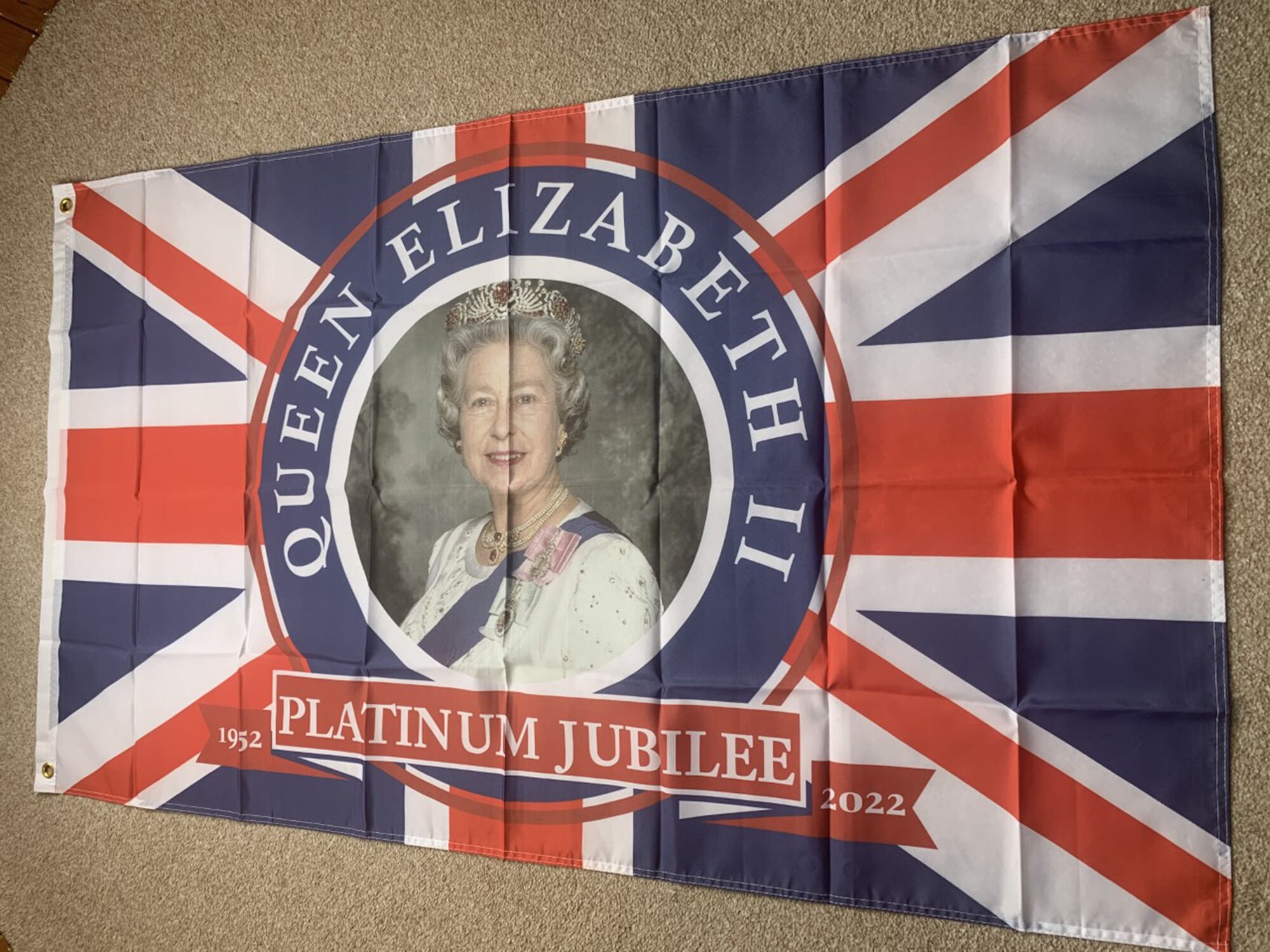 Queen Elizabeth II Platinum Jubilee Flag: 5x3ft, Jubilee Souvenir - Etsy UK