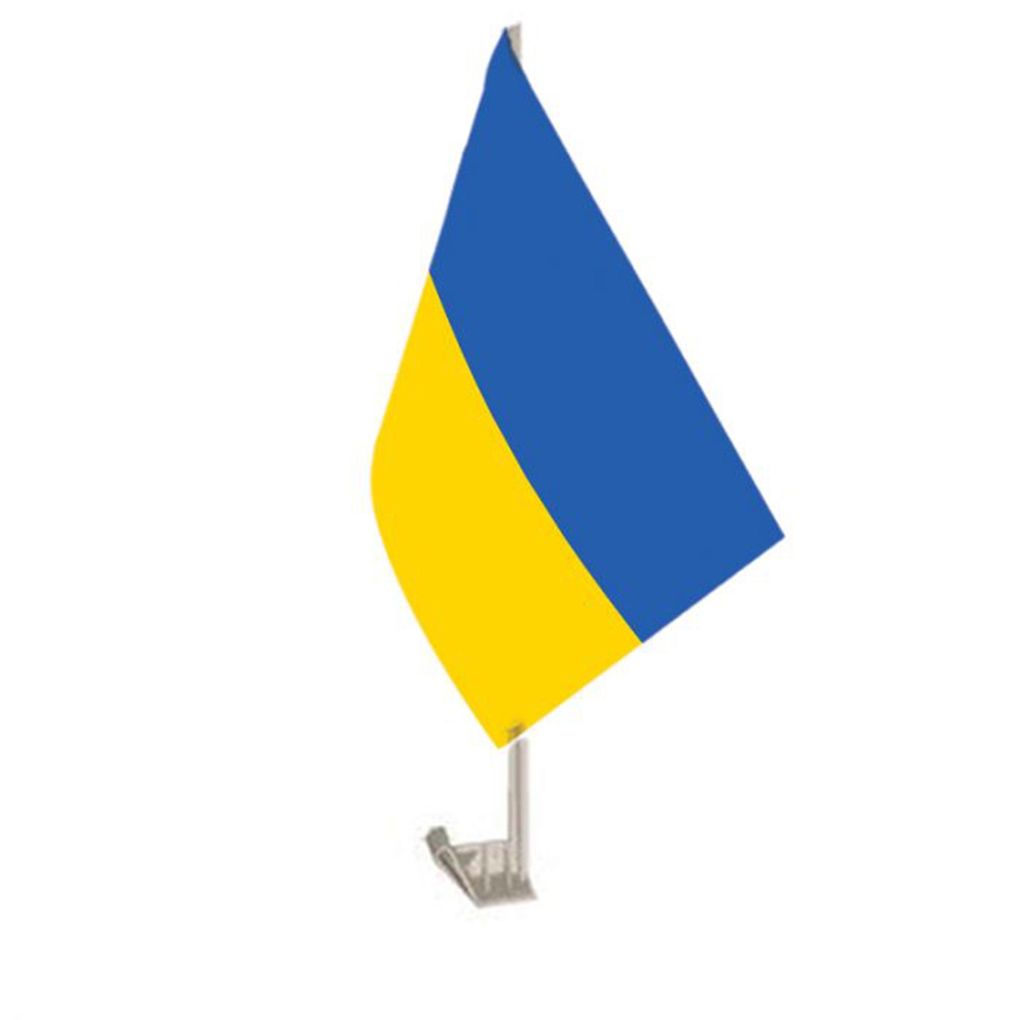 Ukraine Car Flags X2 With Plastic Window Stem Fits All Car Types-pack ...