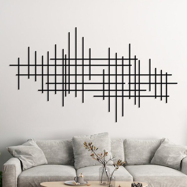 Geometric Metal Wall Art - Etsy