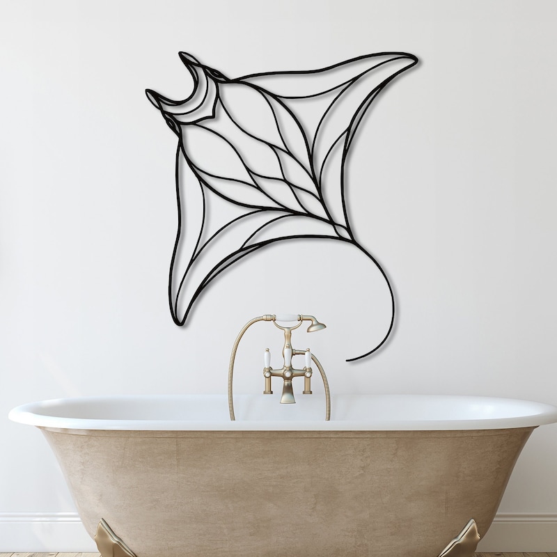 Wood Manta Ray Sculpture - Etsy
