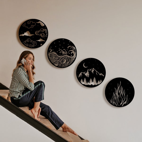 Wall Art 4 Elements - Etsy