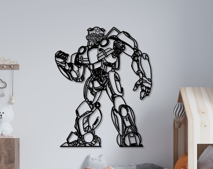 Transformers Metal Wall Decor , Bumblebee Metal Wall Decor , Robot Cars ...