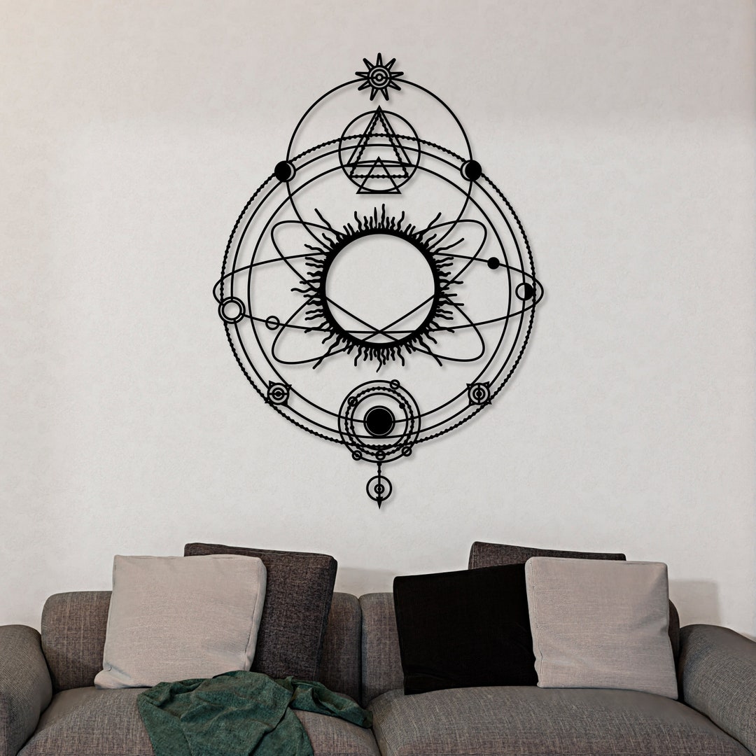 Ancient Viking Themed Vegvisir With Astronomical Details, Design Viking ...