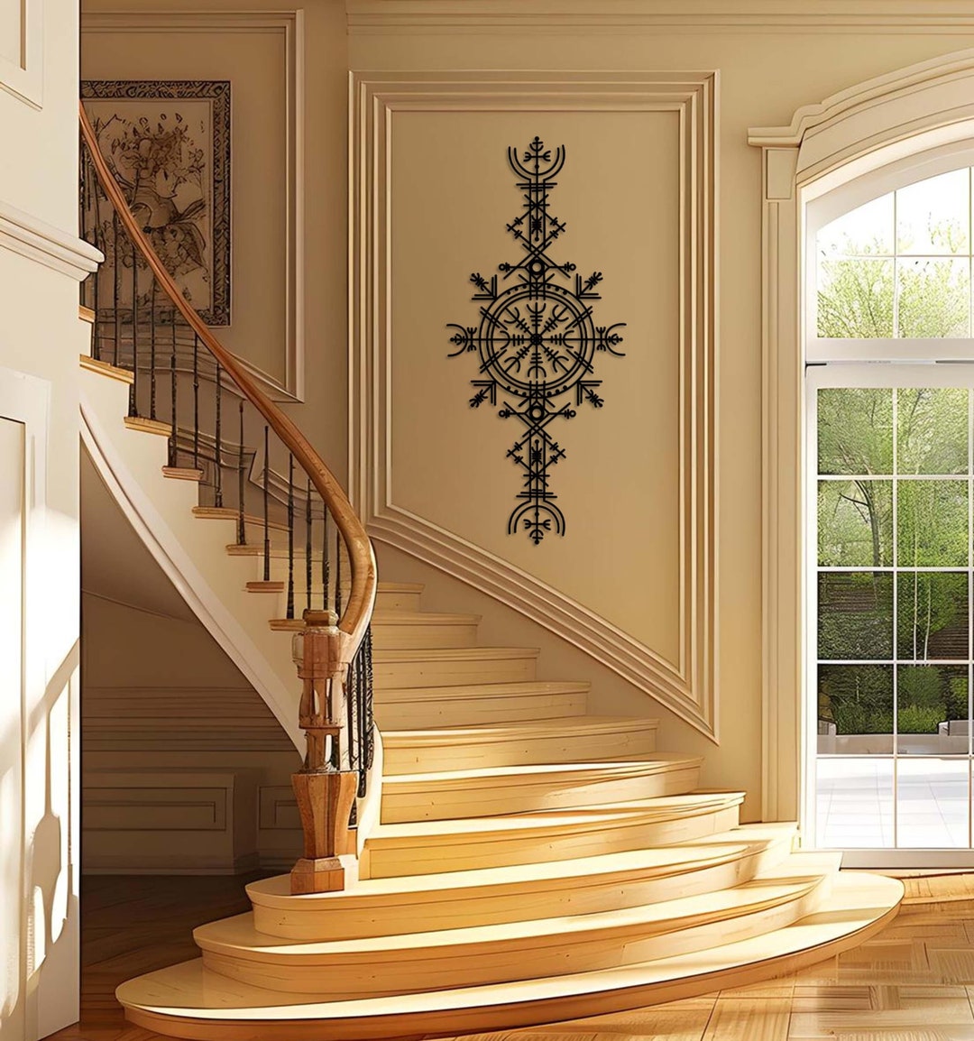 Viking Wayfinders Wall Decor / Nordic Rune Wall Art / Unique Home Gift ...