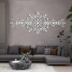 Viking Wayfinders Wall Decor / Nordic Rune Wall Art / Unique Home Gift ...