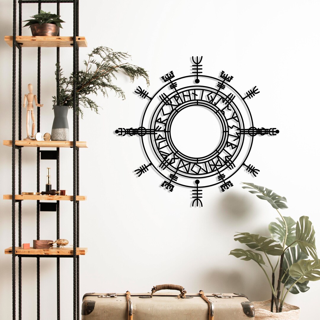 Greek Mythological Calendar Metal Wall Art , Greek Mythological Compass ...