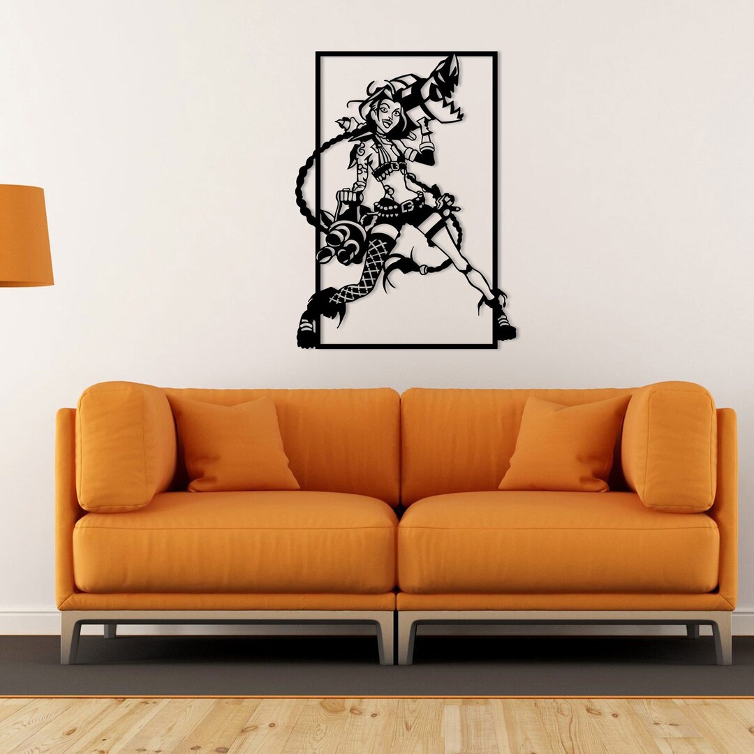 Jinx Metal Wall Decor for League of Legends Fans, League of Legends ...