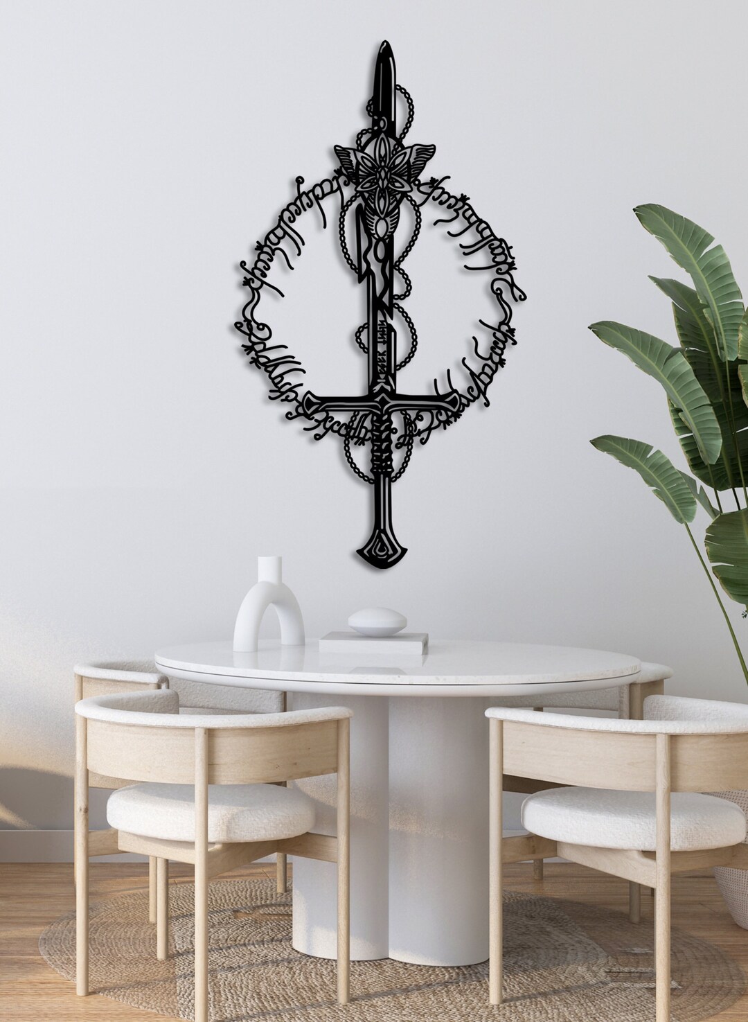 Mystical Metal Wall Art Lord of the Rings Themed Wall - Etsy
