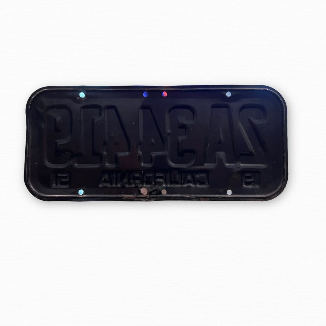 Authentic 1951 California License Plate Antique Old Number - Etsy