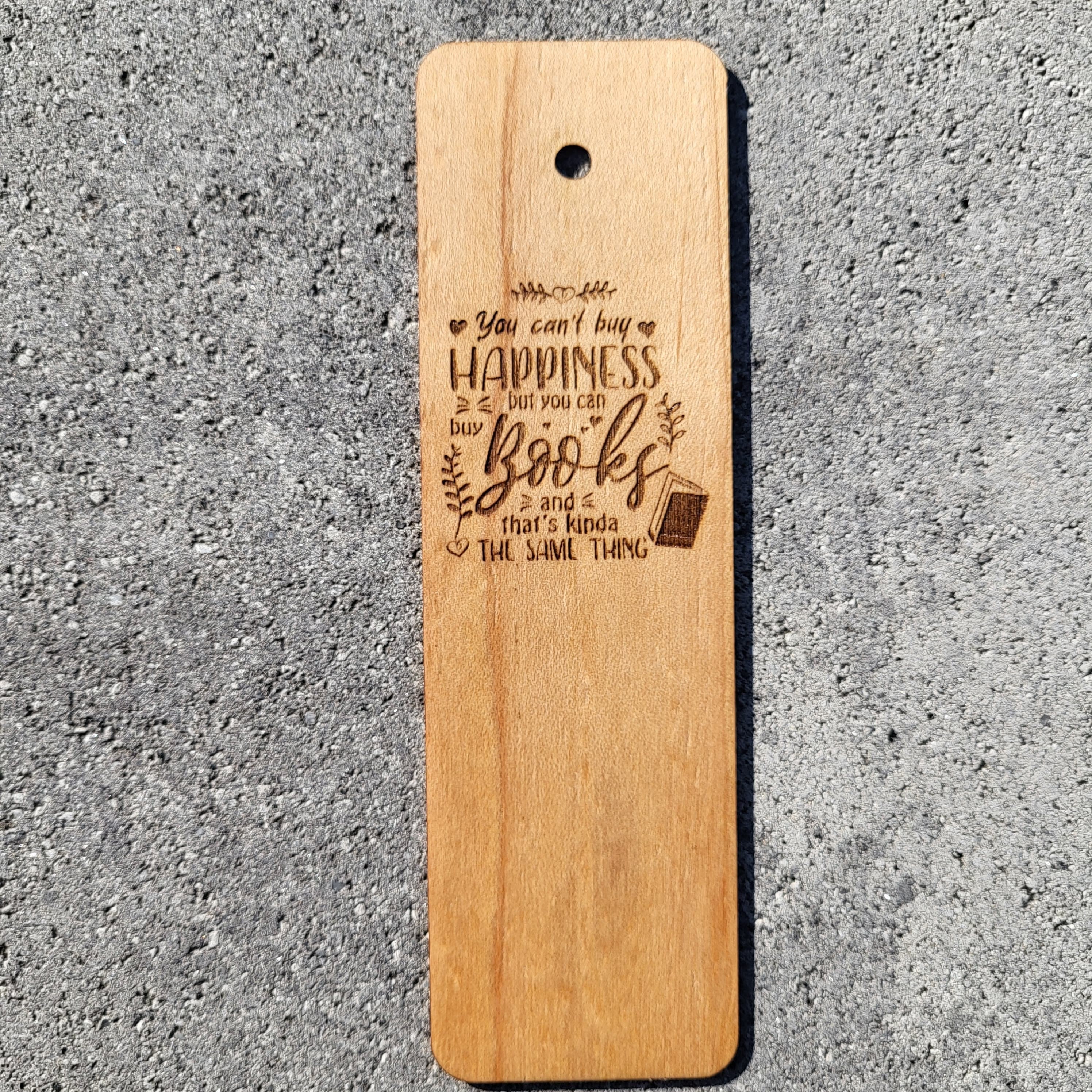 Laser Engraved Wood Bookmark - Etsy