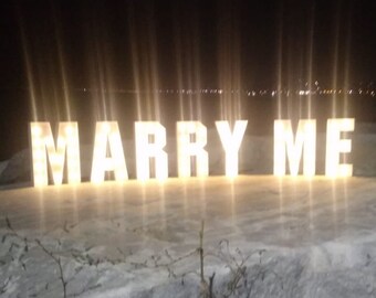 Big Marry Me Letters - Etsy