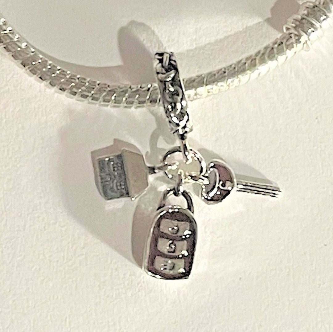 Home Sweet Home Dangle Charm Fits Pandora Bracelet , House and Car Keys ...