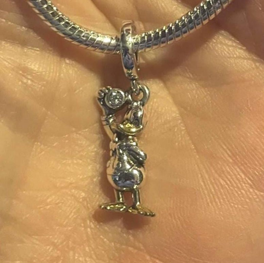 Disney 100th Anniversary Donald Duck Dangle Charm , Charm Fits Pandora ...