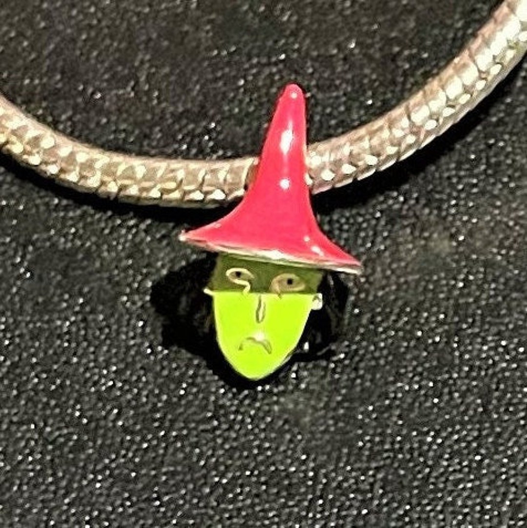 Charm for Pandora Bracelet , Green Witch Charm , Wicked Witch Charm ...