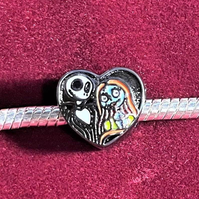 Jack and Sally Skellington Charm Fits Pandora Bracelets Jack - Etsy