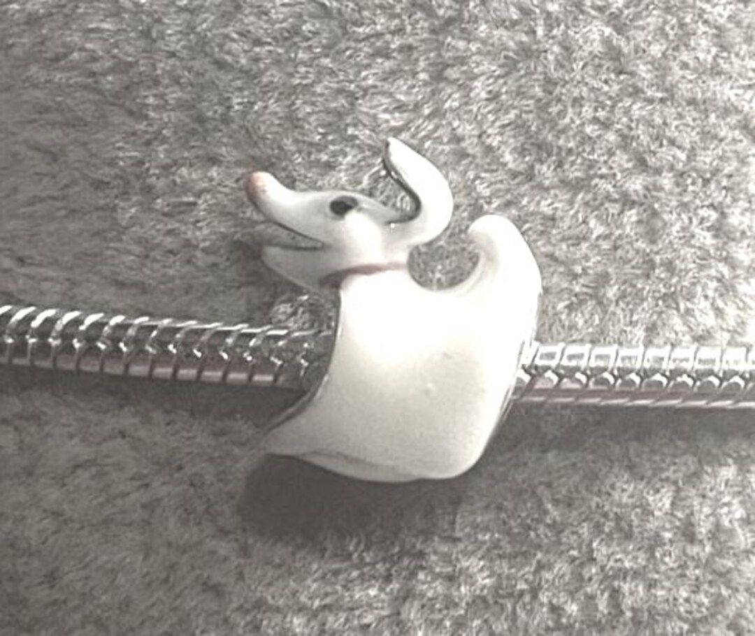 The Nightmare Before Christmas Zero Charm , Fits Pandora Bracelets ...