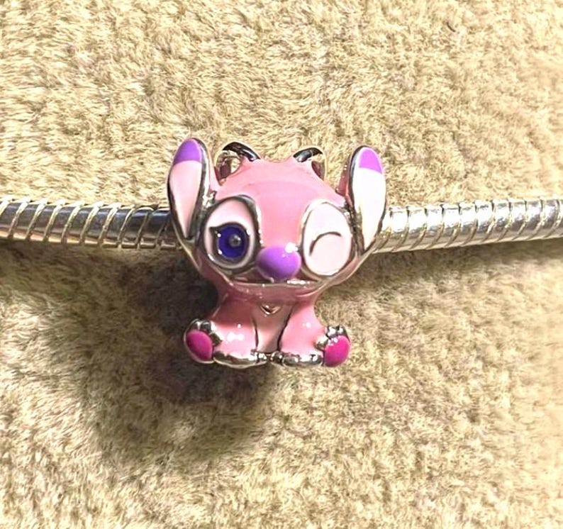 Disney Lilo & Stitch Charm , Lilo , Cartoon Charm , 925 Sterling Silver ...