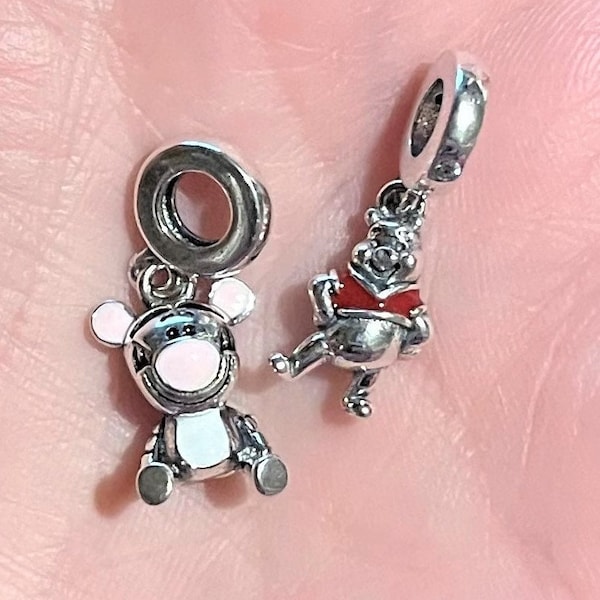 Silver Winnie the Pooh Charm Bracelet - Etsy