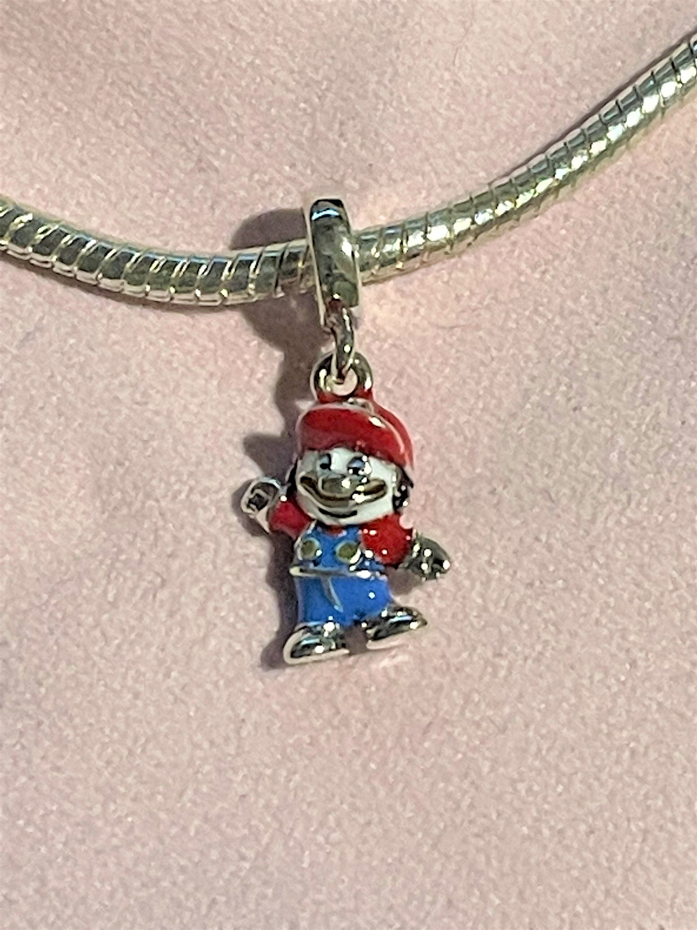 Mario Dangle Charm , Fits Pandora Bracelets , Super Mario Charm , Video ...