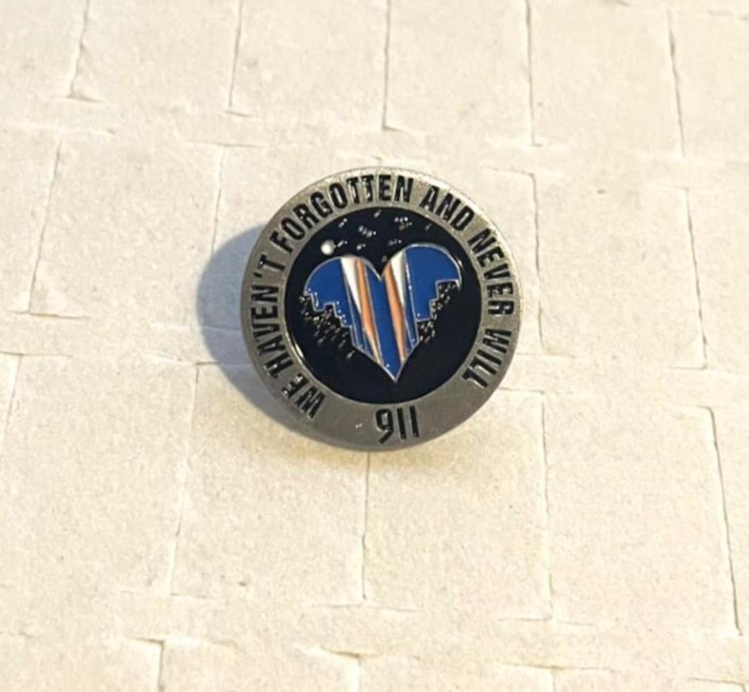 9-11 Brooch Lapel , We Haven't Forgotten and We Never Will 9-11 Lapel ...