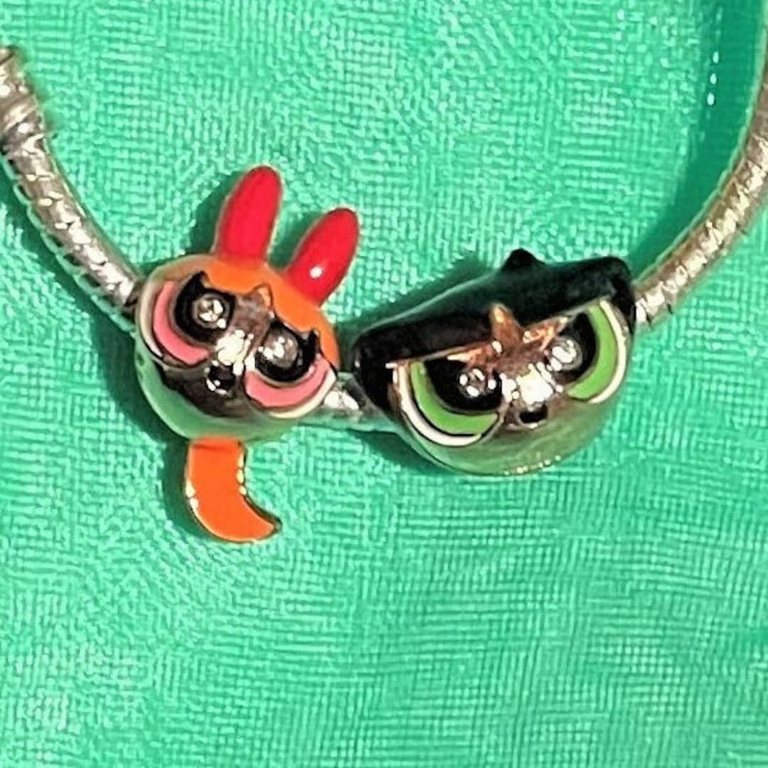 Cartoon Charms Fit Pandora Bracelet , Blossom Charm , Buttercup Charm , Bubbles Charm , Girls ...